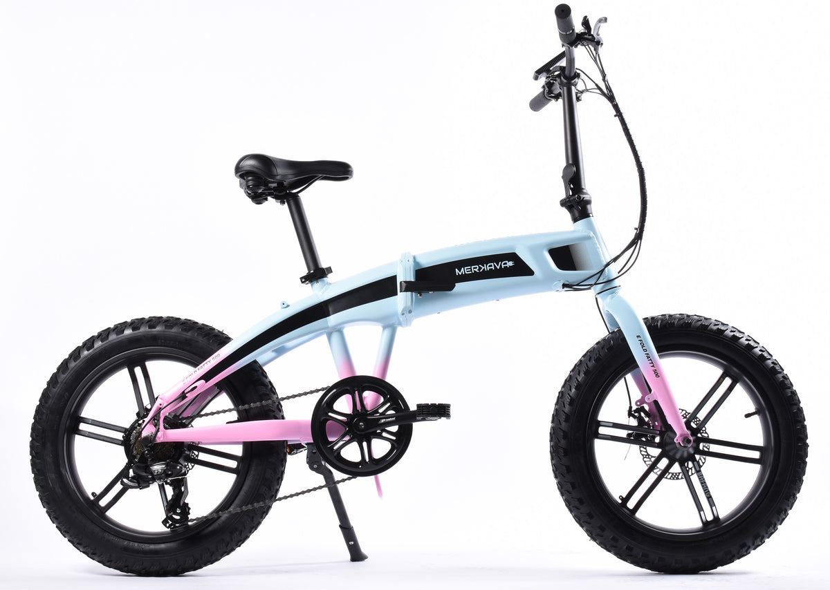 eFold Fatty500 Cotton Candy Folding eBike – Merkava